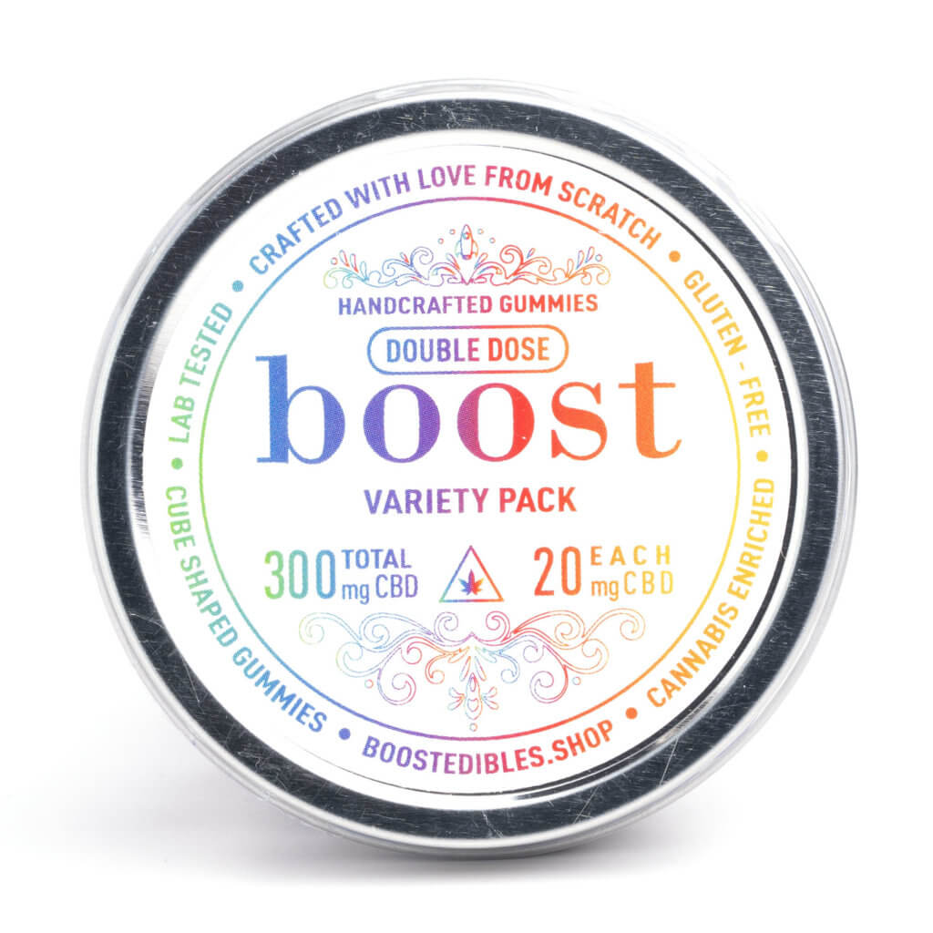 Sour Green Apple 150mg THC Cubes - Boost Edibles - Cannabismo