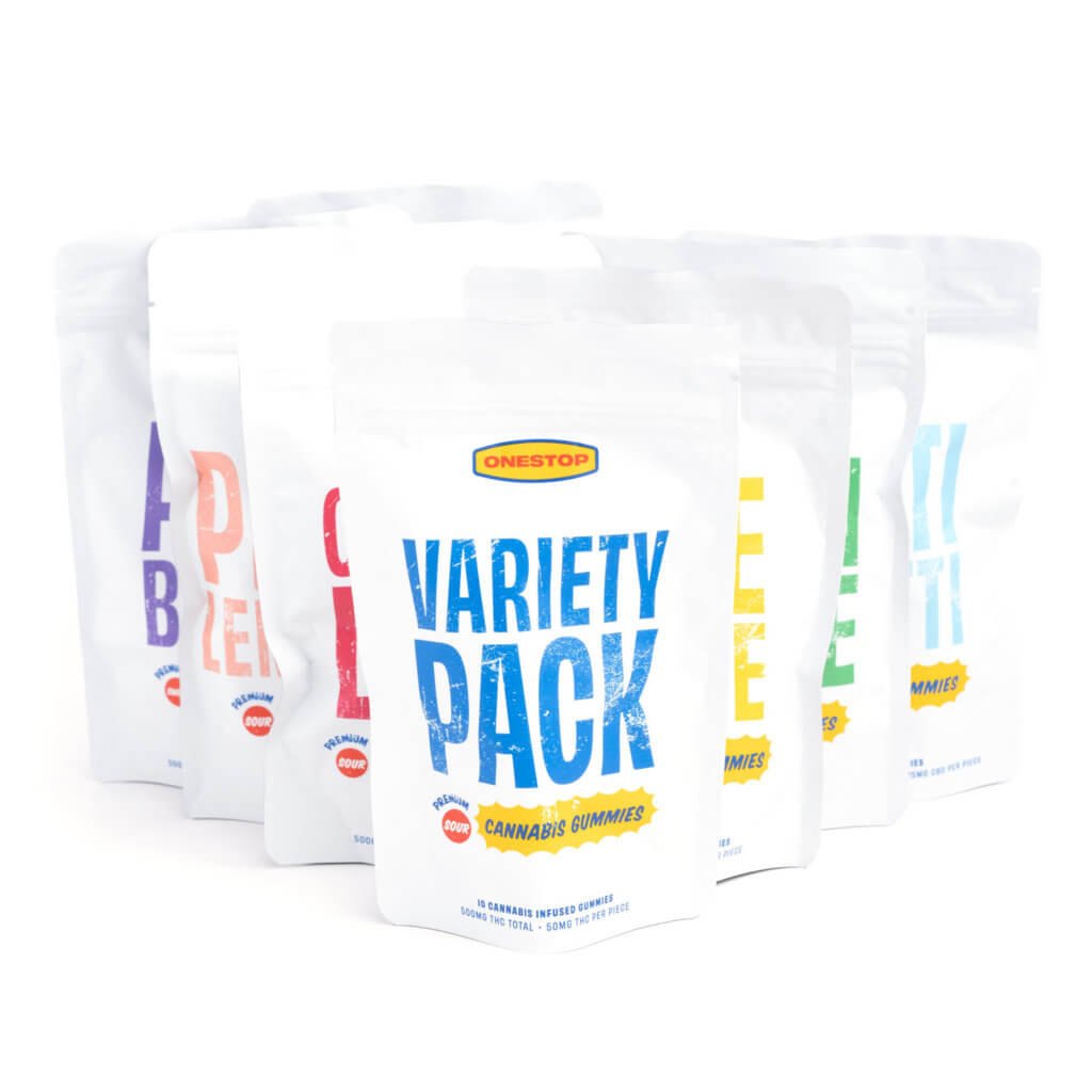 500mg THC Gummies - One Stop Gummies - Cannabismo